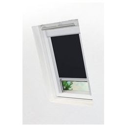 Lysel - Qualitätsdachfensterrollo abdunkelnd schwarz Rollo geeignet für Velux Dachfenster CK04, (B x H) 49.30cm x 79.50cm in schwarz