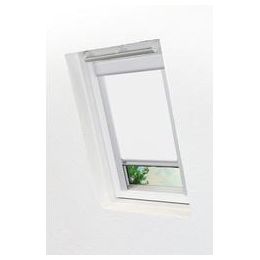 Lysel - Qualitätsdachfensterrollo abdunkelnd reinweiß Rollo geeignet für Velux Dachfenster SK06, 606, (B x H) 97.30cm x 99.50cm in weiß/reinweiß