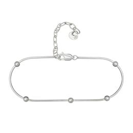 CAI Fußkette CAÏ "925/- Sterling Silber rhodiniert Schlangenkette vi" Fußkettchen Gr. Silber 925 (Sterlingsilber), weiß Damen Fußkette