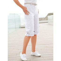 Caprihose Casual Looks Gr. 52, Normalgrößen, weiß Damen Hosen