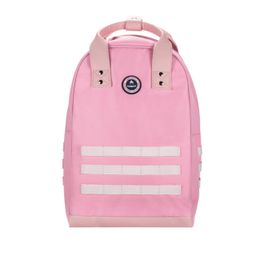 Tagesrucksack CABAIA "Old School M Recycled" Gr. B/H/T: 27 cm x 41 cm x 16 cm, rosa (dunkelrosa) Rucksäcke Cityrucksack mit austauschbaren Vordertaschen