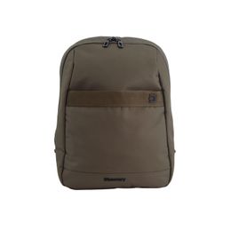 Sportrucksack DISCOVERY "Downtown" Gr. B: 11cm, grün (khaki), Kunstfaser, Rucksäcke, aus rPet Polyester-Material