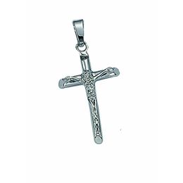 Adelia´s Ketten-Anhänger ADELIA´S "Edelstahl Kreuz Anhänger" Schmuckanhänger Gr. Silber 925 (Sterlingsilber), silberfarben (silber) Herren Schmuckset - Set mit Halskette