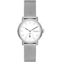 Quarzuhr Skagen "KUPPEL LILLE, SKW3100" Armbanduhren silberfarben Damen Armbanduhr, Damenuhr, dezentrale Sekunde, Edelstahlarmband