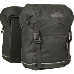 Fahrradtasche GREENLANDS BICYCLE BAGS "Greenlands Doppel Tasche Travel" Taschen Gr. B/H/T: 30cm x 37cm x 17cm, schwarz