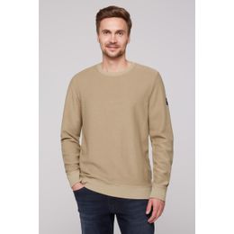 Sweater CAMP DAVID Gr. XL, braun (tan) Herren Sweatshirts aus Baumwolle