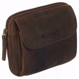 Gürteltasche GreenLand Nature Gr. B/H/T: 19 cm x 14 cm x 6 cm, braun Damen Taschen robust