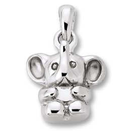 Kette mit Anhänger ONE ELEMENT "Elefant aus 925 Silber" Halsketten Gr. Silber 925 (Sterlingsilber), silberfarben (silber) Damen Schmuckset - Set mit verstellbarer Halskette