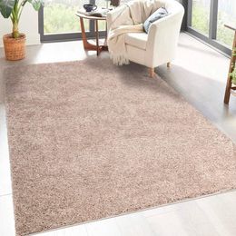 Hochflor-Teppich Carpet City "City Shaggy" Teppiche Gr. B: 230 cm 1 St., 30 mm, L: 320 cm, beige Robuster Langflor Teppich uni, besonders flauschig weich