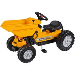 Trettraktor BIG "BIG-Jim-Dumper" Tretfahrzeuge gelb (gelb, schwarz) Kinder BxTxH: 46x54x94 cm