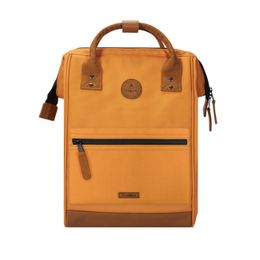 Tagesrucksack CABAIA "Adventurer M Recycled" Gr. B/H/T: 27cm x 41cm x 16cm, gelb (senf) Rucksäcke Cityrucksack mit austauschbaren Vordertaschen