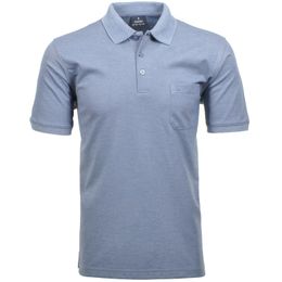 Poloshirt Ragman Gr. L, blau (taubenblau) Herren Shirts