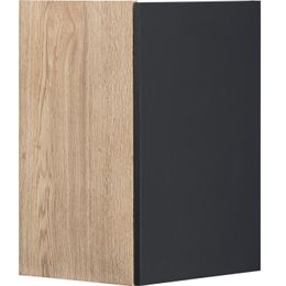 Hängeschrank Optifit "Roth" Schränke Gr. B/H/T: 30cm x 57,6cm x 34,6cm, Komplettausführung, schwarz (anthrazit/wildeichefarben) Breite 30 cm