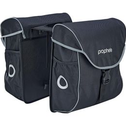 Fahrradtasche Prophete "Doppelpacktasche" Taschen Gr. B/H/T: 34,5cm x 34,5cm x 15cm, schwarz