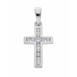 Adelia´s Ketten-Anhänger ADELIA´S "925 Silber Kreuz Anhänger mit Zirkonia" Schmuckanhänger Gr. Damen, mit Zirkonia, Silber 925 (Sterlingsilber), silberfarben (silber) Damen mit Zirkonia Silberschmuck für & Herren