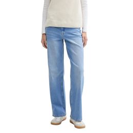 Weite Jeans Tom Tailor Denim Gr. M (38), N-Gr, blau (used mid stone blue denim) Damen Jeans im Five-Pocket-Style