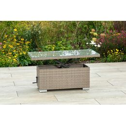 Gartentisch Merxx "Bellante", braun, B:60cm H:46cm T:120cm, Tische, 60x120 cm