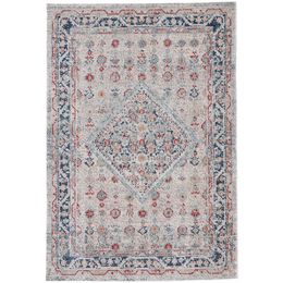 Teppich CarpetFine "Noah_3" Teppiche Gr. B: 200cm, 3mm, L: 290cm, grau (hellgrau) Orient Vintage Look