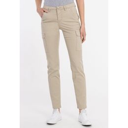 Cargohose Recover Pants "LILI" Gr. 40, Normalgrößen, beige Damen Hosen mit schrägen Eingriffstaschen