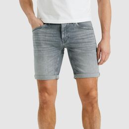 PME-Legend Shorts PME LEGEND "NIGHTFLIGHT SHORTS", Herren, Gr. 31, N-Gr, grün (grün coated denim), Web, Obermaterial: 98% Baumwolle, 2% Elasthan, casual, Hosen