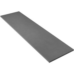 Arbeitsplatte KOCHSTATION "KS-Universal" Tischplatten Gr. B/T/H: 100cm x 60cm x 2,8cm, grau (anthrazit) Stärke 28 mm, verschiedene Breiten und Farben