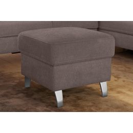 Sit & More Hocker SIT & MORE "Arngast" Gr. B/H/T: 58cm x 48cm x 58cm, Flachgewebe, grau (taupe)