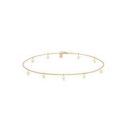 Collier Elli "Choker Kette Sterne Astro Look Basic 925er Silber" Halsketten Gr. 36, ohne Stein, Silber 925 (Sterlingsilber), L: 36cm, goldfarben (gold) Damen