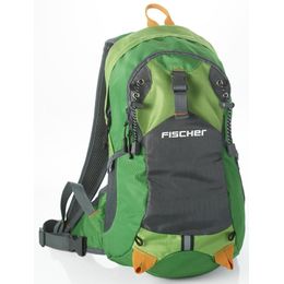 FISCHER BIKE Fahrradrucksack FISCHER FAHRRAD "Rucksack mit Helmnetz" Rucksäcke grün mit Helmnetz