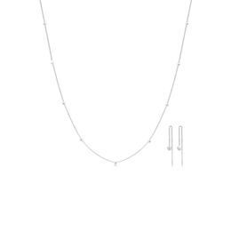 Schmuckset Elli "Geo Kugel Minimal Basic 925 Sterling Silber Rond" Schmuck-Sets Gr. OneSize, ohne Stein, silberfarben (silber) Damen