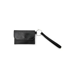 Schlüssel-Anhänger Gretchen "Envelope Keyring" Schlüsselanhänger schwarz Damen aus italienischem Kalbsleder