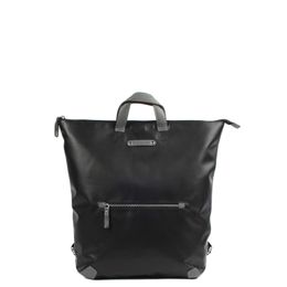 Cityrucksack 7CLOUDS "Shams 7.4" Gr. B/H/T: 31 cm x 39 cm x 11 cm, schwarz (black) Rucksäcke mit recyceltem PET