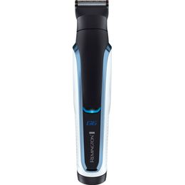 Haar- und Bartschneider Remington "Graphite Series PG 6000" Haarschneider blau (schwarz/weiß/blau) Multigroomer mit 6 Aufsteckköpfen