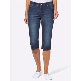 Jeansshorts Casual Looks Gr. 44, Normalgrößen, blau (blue, stone, washed) Damen Jeans