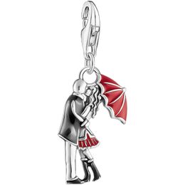 Charm-Einhänger Thomas Sabo "küssendes Paar, 2069-664-10" Charms bunt (silberfarben, rot) Damen