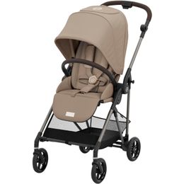 Kinder-Buggy Cybex "Cybex Gold, Melio Carbon" beige (almond beige) Baby Kinderwagen