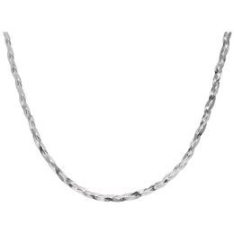 Collier Smart Jewel "Heringbonekette, geflochten, Silber 925" Halsketten Gr. 42cm, Silber 925 (Sterlingsilber), silberfarben (silber) Damen