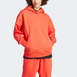 Kapuzensweatshirt adidas Sportswear "W ALL SZN BF HD" Gr. L, rot (bright red) Damen Sweatshirts