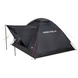 Kuppelzelt High Peak "Zelt Beaver 3" Zelte Gr. B/H/L: 180cm x 120cm x 200cm, schwarz