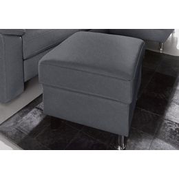 Sit & More Hocker SIT & MORE "Ascara" Gr. B/H/T: 55cm x 46cm x 55cm, Luxus-Microfaser ALTARA NUBUCK, grau (dunkelgrau)