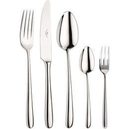 Pinti Inox Besteck-Set PINTINOX "Bramante" Essbesteck-Sets Gr. 30 tlg., silberfarben (edelstahlfarben) Geschmiedet, Made in Italy