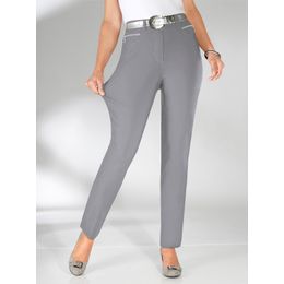 Stretch-Hose Stehmann Gr. 20, Kurzgrößen, grau Damen Hosen