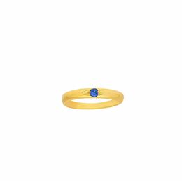 Adelia´s Ketten-Anhänger ADELIA´S "Damen Goldschmuck 333 Gold Anhänger Taufring mit Safir Ø 10,1 mm" Schmuckanhänger Gr. Gelbgold 333, blau Damen 333 Gold mit Safir Goldschmuck für