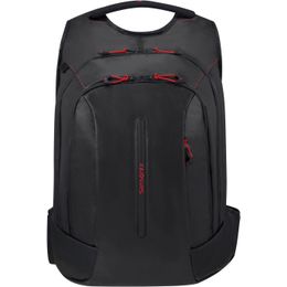 Laptoprucksack Samsonite "ECODIVER" Gr. B/H/T: 35 cm x 48 cm x 23 cm, schwarz (black) Herren Rucksäcke Freizeitrucksack Schulrucksack Tablet- und 17,3-Zoll Laptopfach