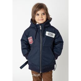 Outdoorjacke Gulliver Gr. 110, blau (dunkelblau) Jungen Jacken mit verstellbarer Kapuze