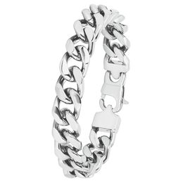 Edelstahlarmband Amor "9418190" Armbänder Gr. Edelstahl, silberfarben (edelstahlfarben) Herren