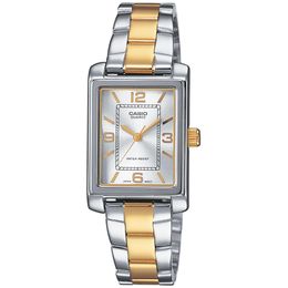 Quarzuhr CASIO TIMELESS COLLECTION "LTP-1234PSG-7AEG" Armbanduhren silberfarben (silberfarben, goldfarben) Damen Armbanduhr, Damenuhr, analog