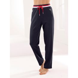 Dehnbund-Hose feel good Gr. 44/46, Normalgrößen, blau (marine) Damen Hosen