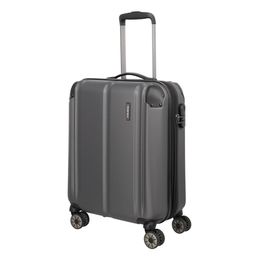 Hartschalen-Trolley Travelite "CITY S, anthrazit" Gr. B/H/T: 40 cm x 55 cm x 20 cm 45 l, grau (anthrazit) Koffer Handgepäck, Reisekoffer, Hartschalen-Trolley