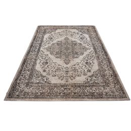 Teppich Gallery M BRANDED BY MUSTERRING "Bordüre" Teppiche Gr. B: 170 cm 1 St., 5 mm, L: 240 cm, grau (graphit) Flachgewebe, Chenille, Wohnzimmer