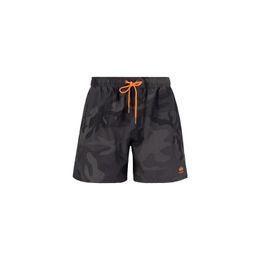 Shorts Alpha Industries "Alpha Industries Men - Basic Swim Short" Gr. L, Normalgrößen, schwarz (black camo) Herren Hosen